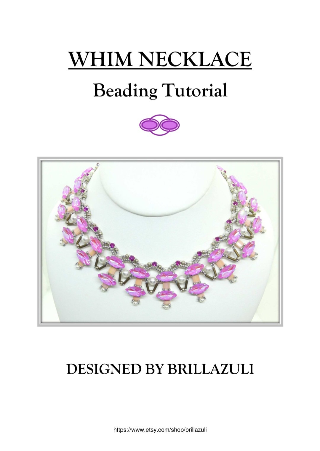 PDF Whim Necklace Pattern, Bead Pattern, 7x15 Mm Navettes, Tila and ...