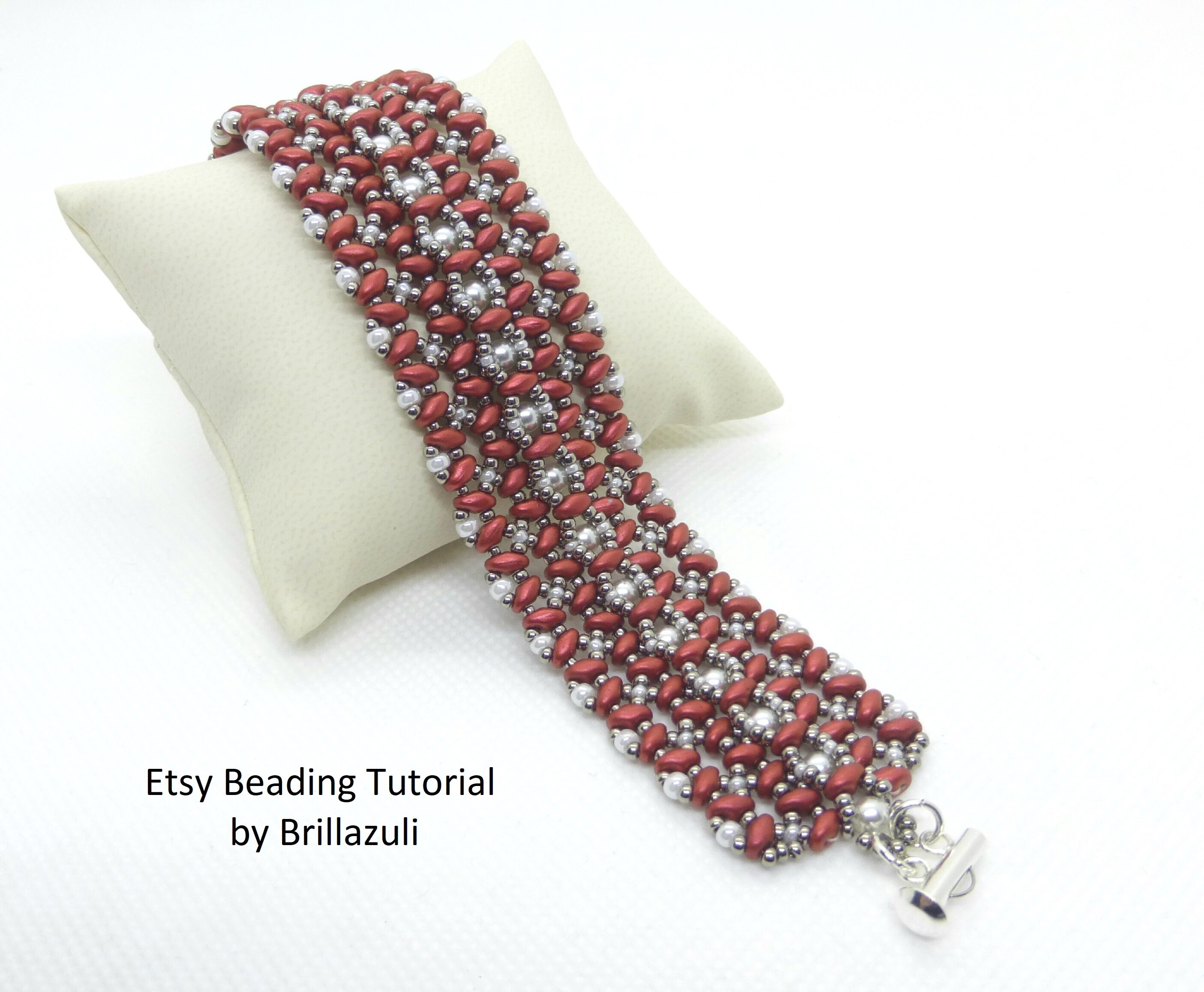 PDF Veline Pattern, Beading Tutorial, Beading Pattern, Superduo Tutorial, Superduo Pattern ...