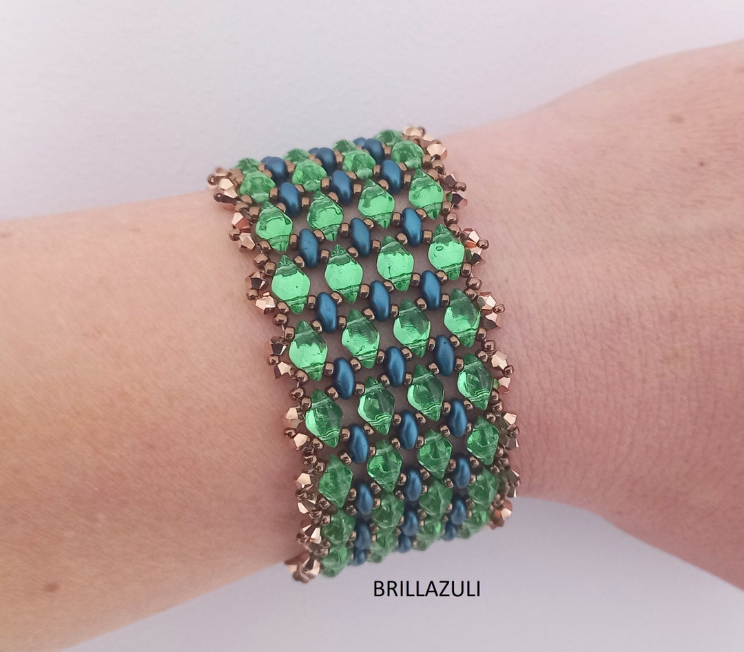 Yudeca Bracelet Pattern: Gemduo & Superduo Beading (PDF) - Etsy