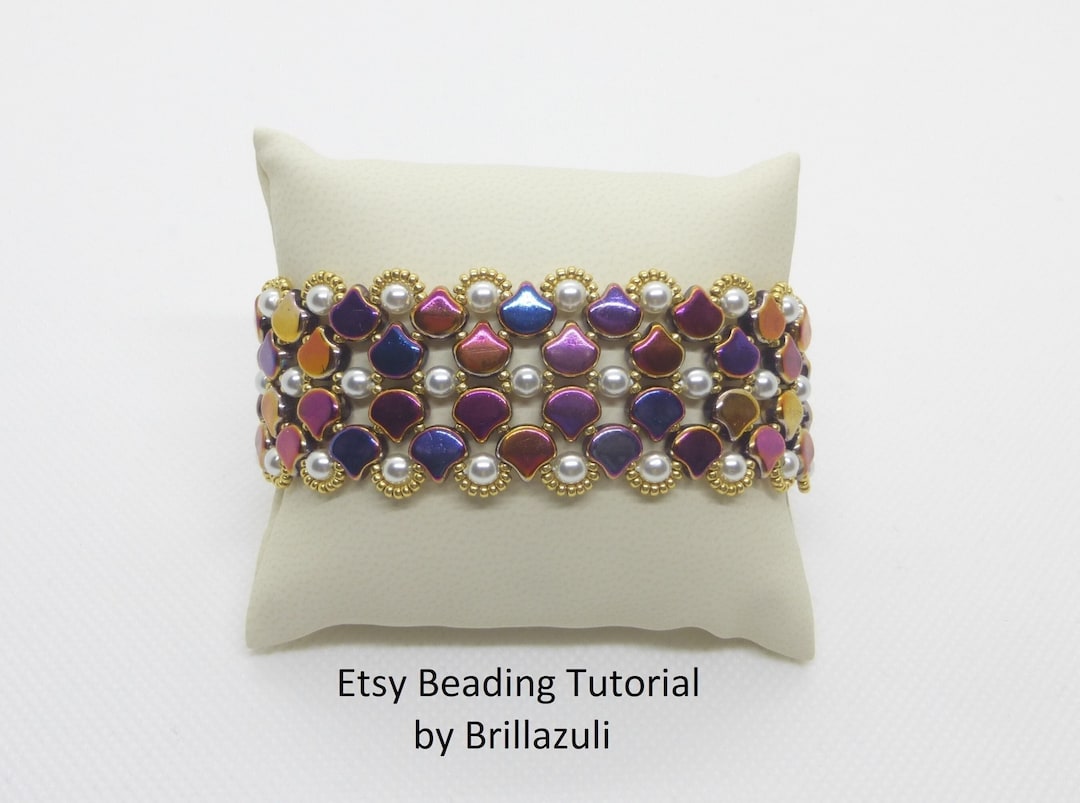PDF Ginkara Beading Tutorial, Bracelet Beading Pattern, Ginko Beads ...