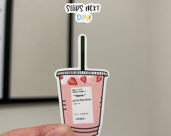 Pink Drink Starbucks | Etsy