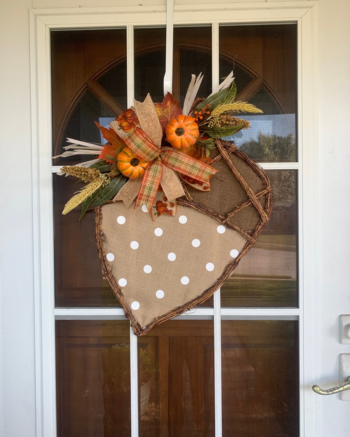 Fall Acorn Door Hanger for Front Door Acorn Wreath Fall Door - Etsy