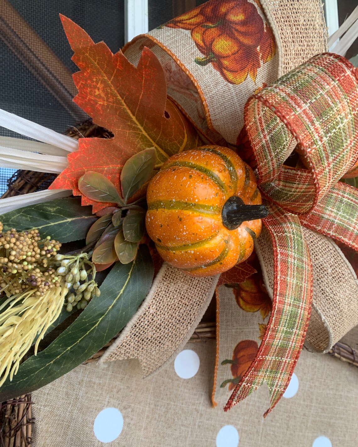 Fall Acorn Door Hanger for Front Door Acorn Wreath Fall Door - Etsy