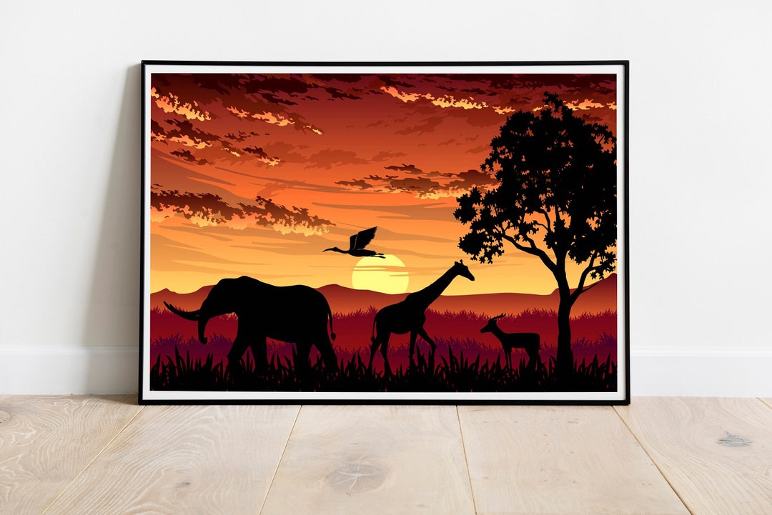 Minimalist Printable Landscape Poster, Digital Download, Nature Wall ...