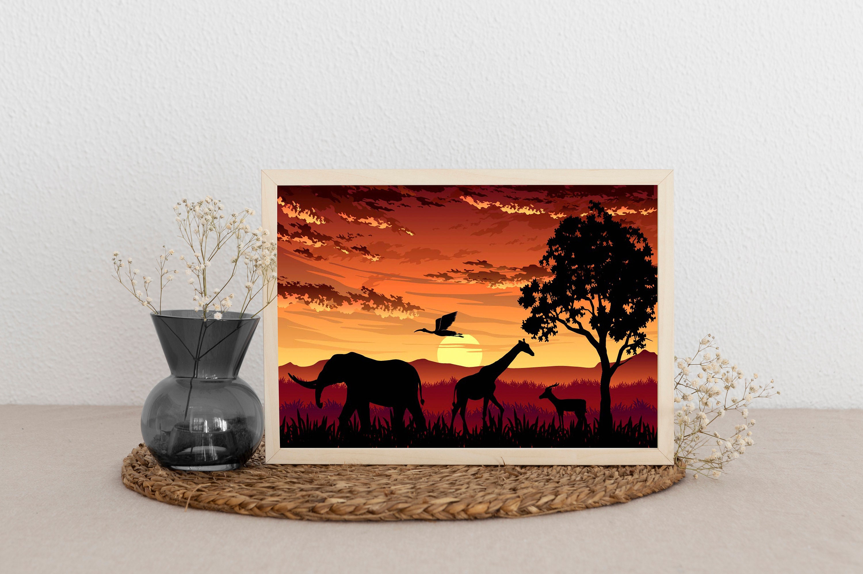 Minimalist Printable Landscape Poster, Digital Download, Nature Wall ...