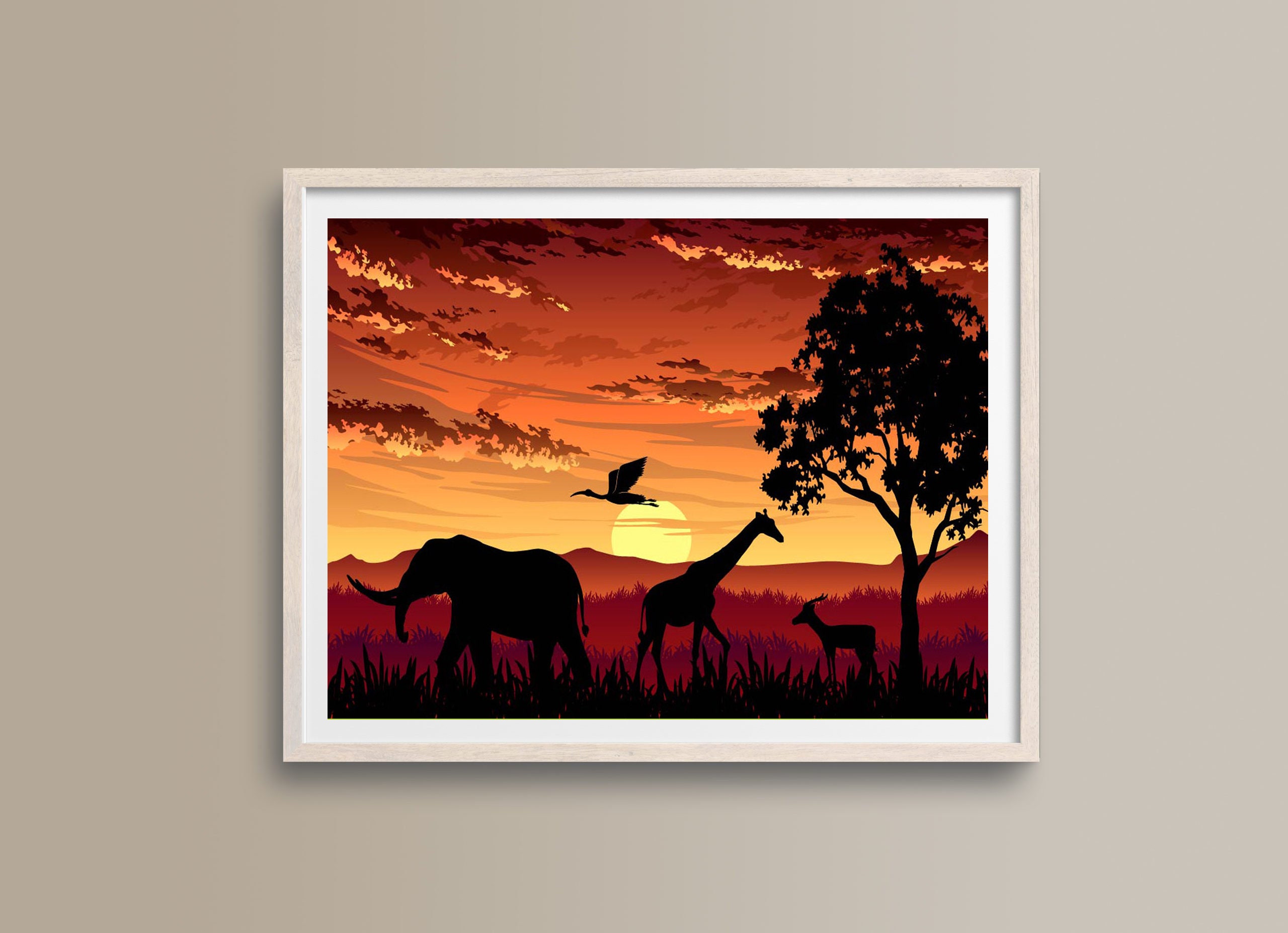 Minimalist Printable Landscape Poster, Digital Download, Nature Wall ...