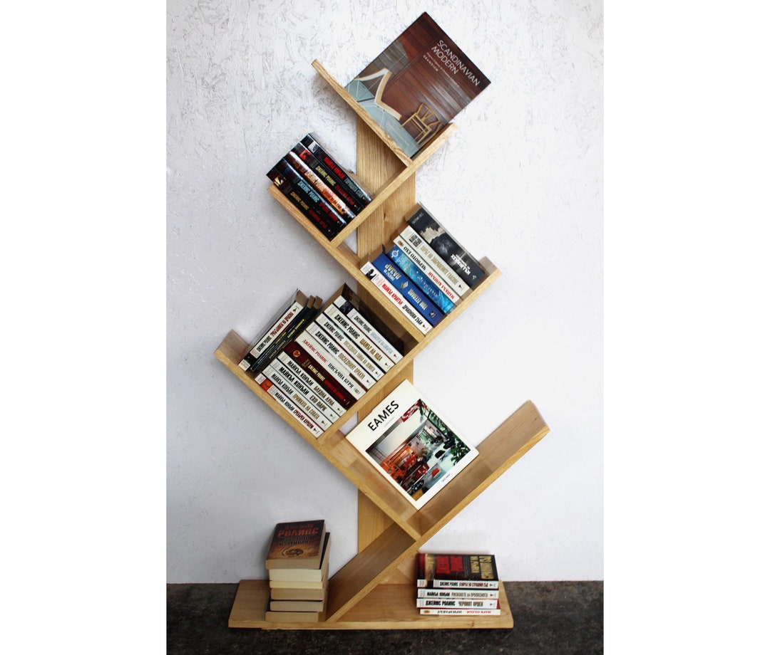 Solid Wood Ash // Bookcase "tree" 8-2 //home Decoration // Tree ...