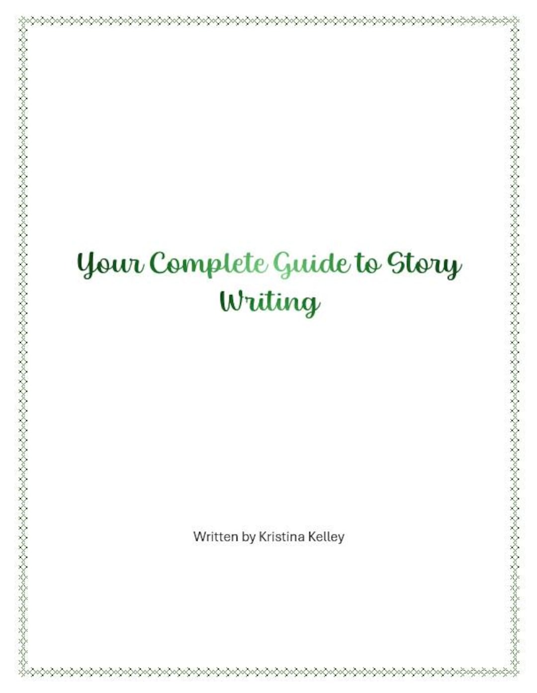 The Complete Story Writing Guide - Full Guide and Planner - Etsy