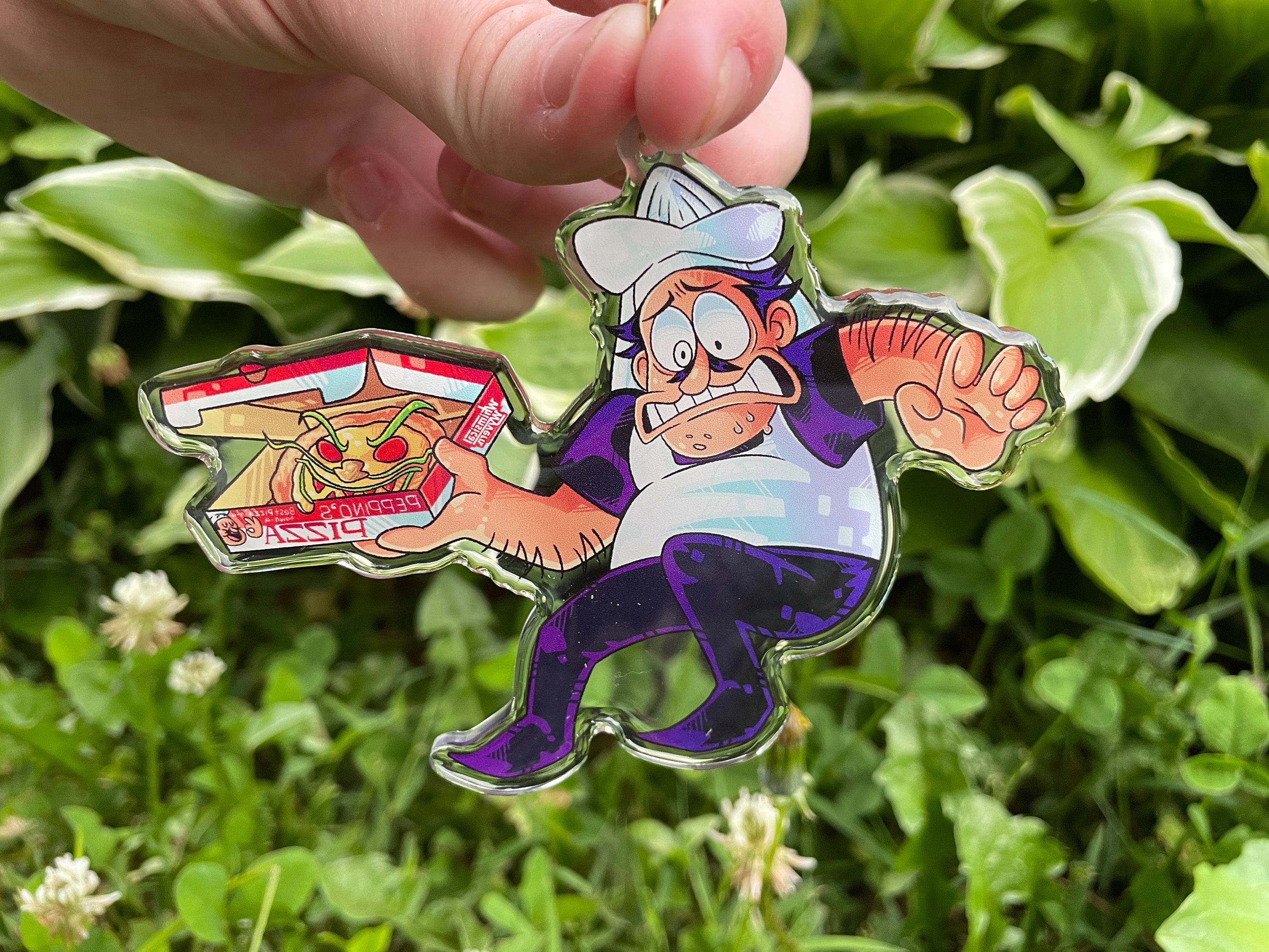 Peppino Pizza Tower Acrylic Keychain - Etsy