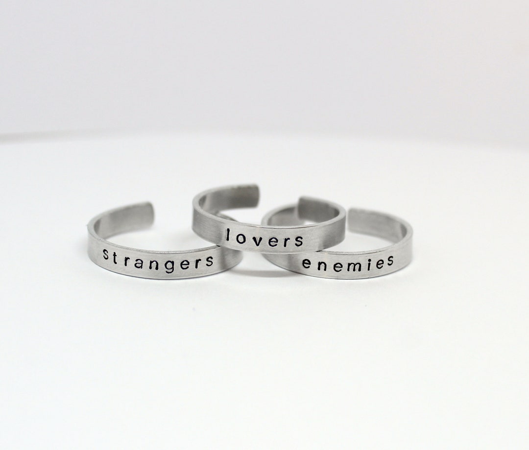 Strangers, Lovers, Enemies (reneé Rapp Inspired) Trio Ring Set - Etsy