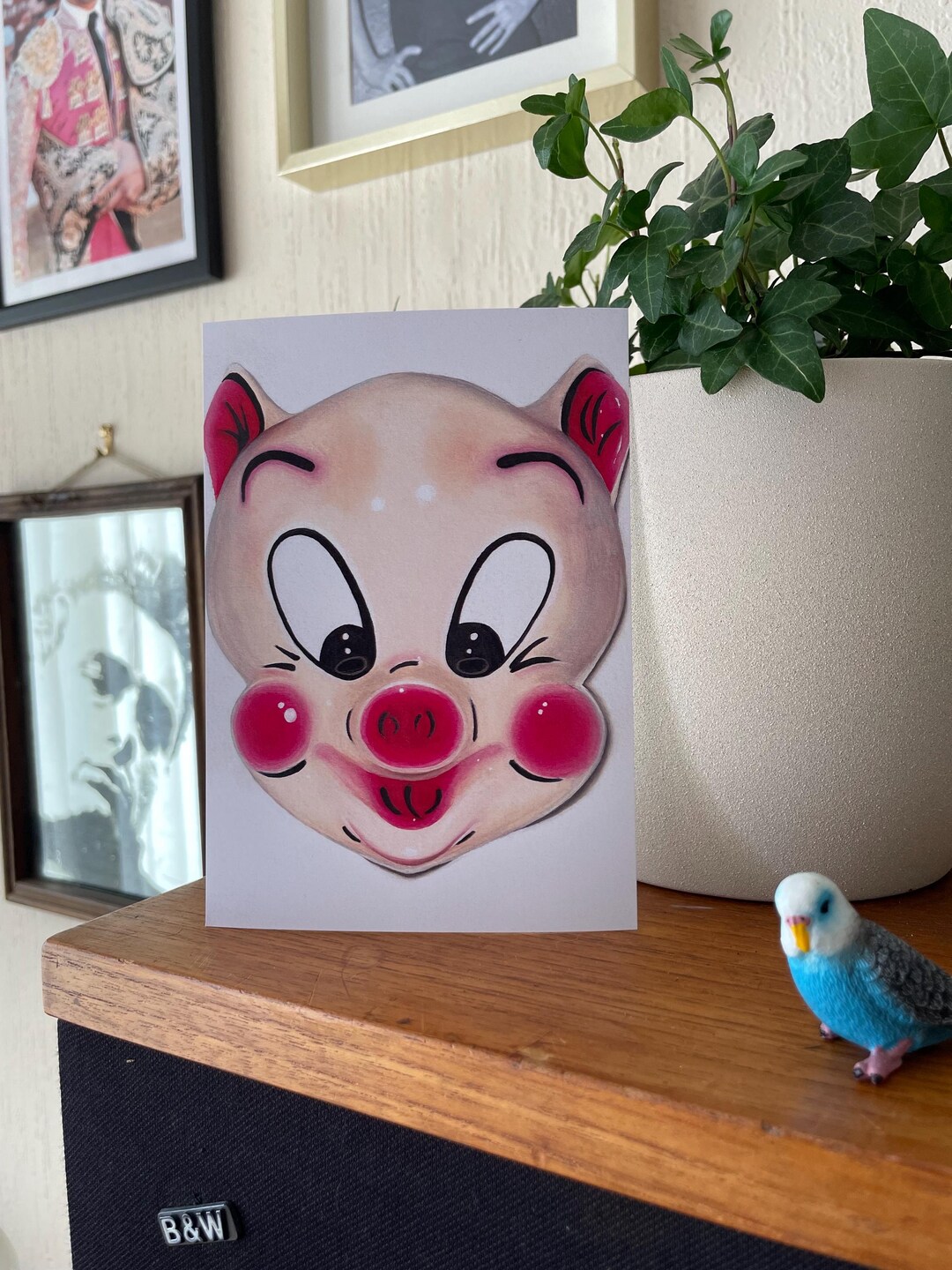 Porky Pig Postcard Print - Etsy