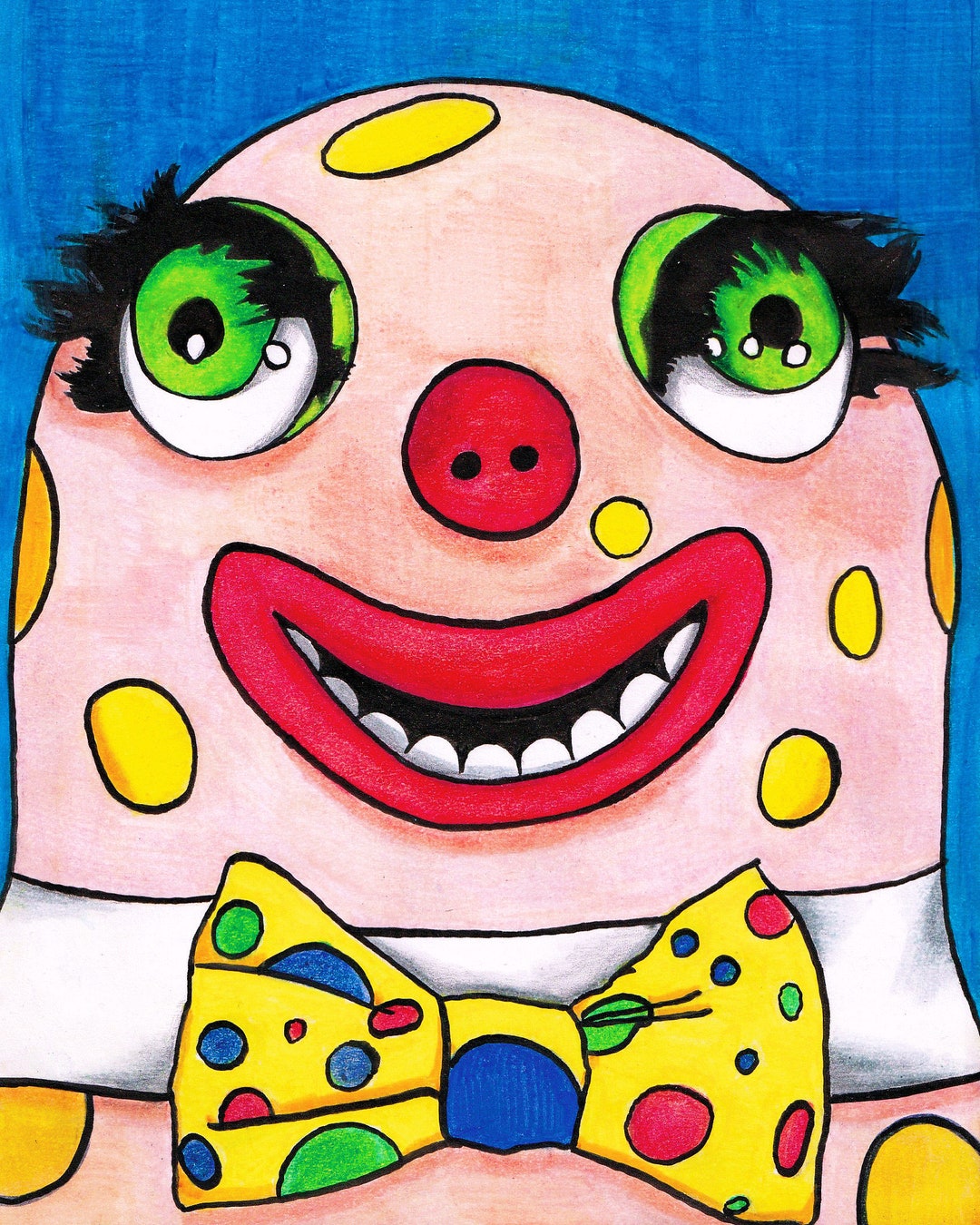 Mr Blobby Print - Etsy