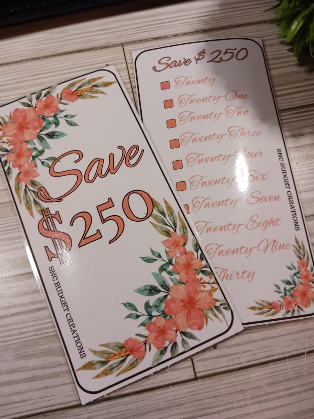 Save 250 Low Budget Savings Challenge - Etsy