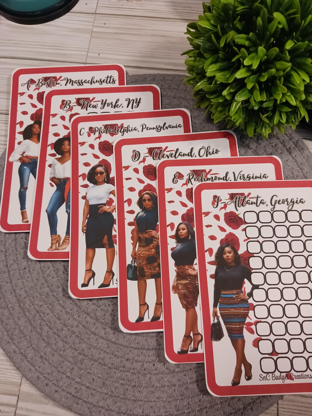 Letter Buck Melanin A5 Savings Challenge - Etsy