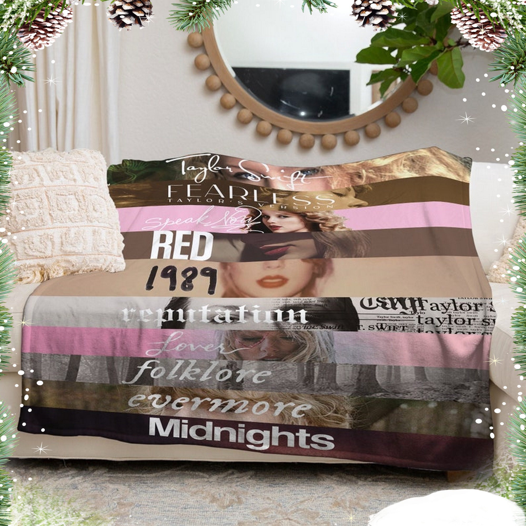 ERAS Swift Blanket, Taylor Singer Swift Music Album Cover Blanket ...