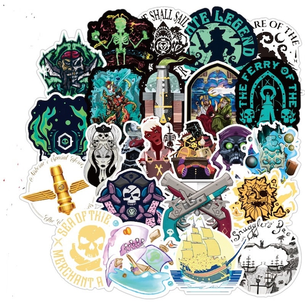 Pirate Stickers - Etsy UK