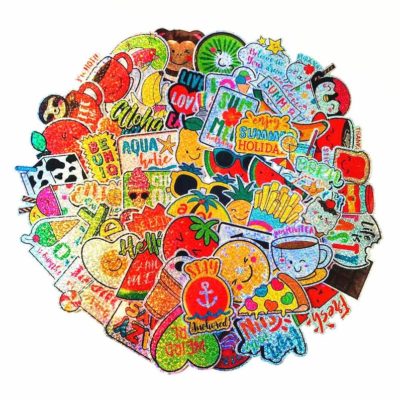 100 Pcs Stickers for Kids / Special Glitter Stickers Set - Etsy