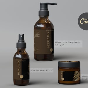 Printable Labels Body Product Labels, DIY Editable Skincare Label ...