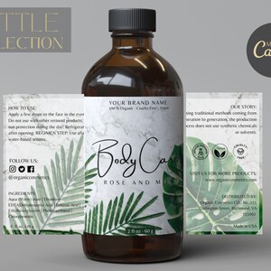 Fully Editable Body Butter Label Template (14 Sizes), Luxury Cosmetic ...