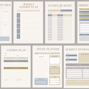 2021 2022 Planner, Academic Planner Printable Template, Student Planner ...