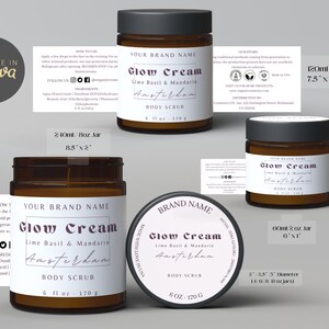 Editable COSMETIC Labels, Editable Body Product Labels, DIY Cosmetic ...
