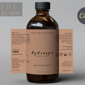 Editable COSMETIC Labels, Editable Body Product Labels, DIY Cosmetic ...