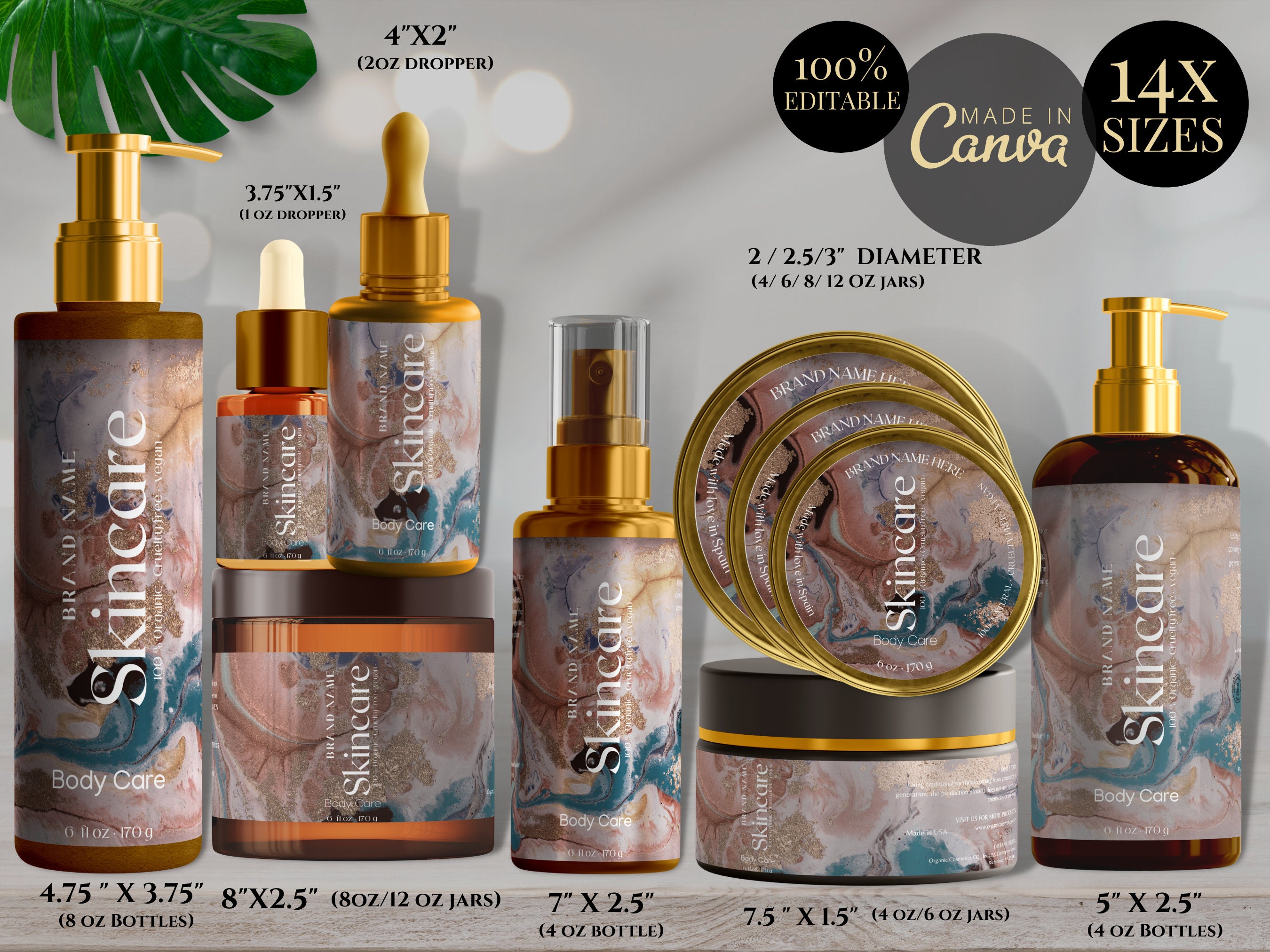 3x Label Pack Choose Your Preferred Designs Editable - Etsy