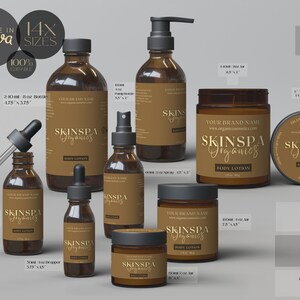 Editable Body Product Labels CANVA, DIY Cosmetic Labels, Editable ...