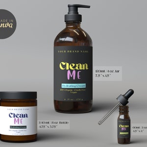 Editable Cosmetic Product Label Template - Product Packaging Templates ...