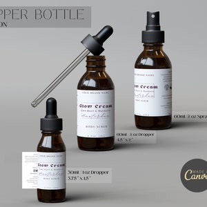 Editable COSMETIC Labels, Editable Body Product Labels, DIY Cosmetic ...