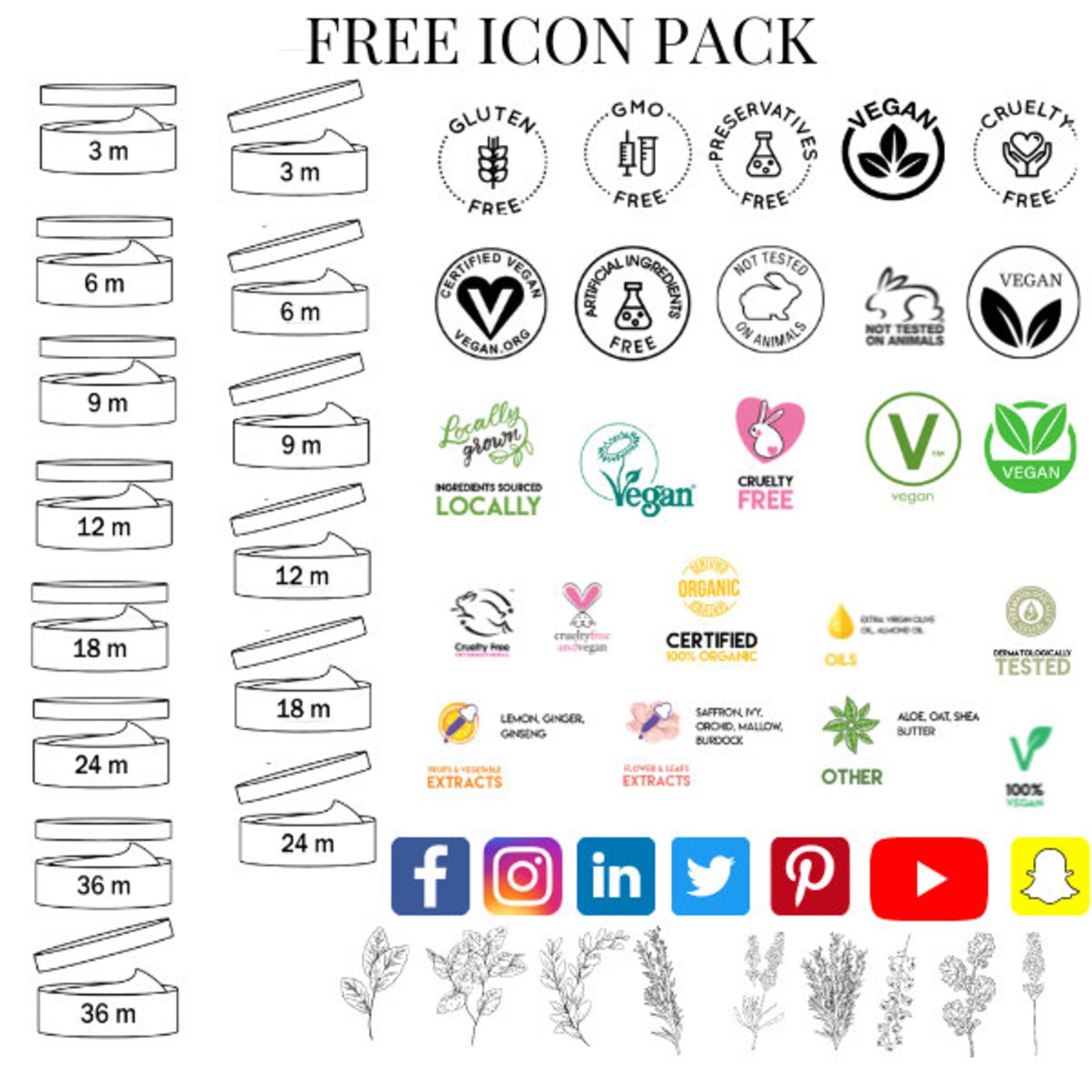 DIY Skin Care Product Label Template Editable Skincare - Etsy