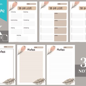Printable Daily Planner, Boho Student Planner Printable - Etsy