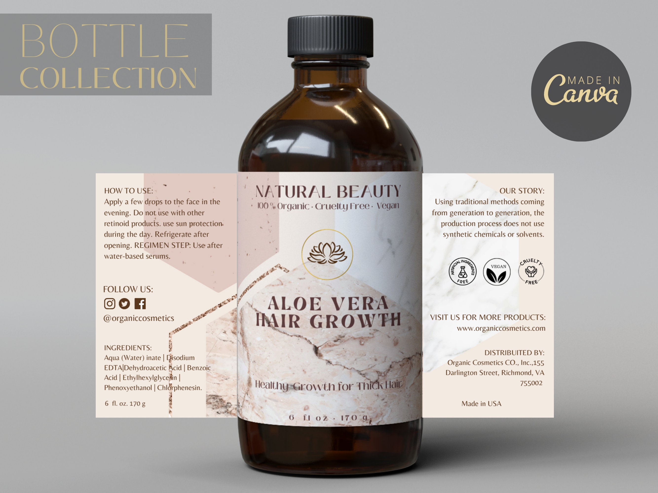 DIY Editable Boho Label Editable Cosmetic Label Template DIY - Etsy