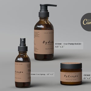 Editable COSMETIC Labels, Editable Body Product Labels, DIY Cosmetic ...