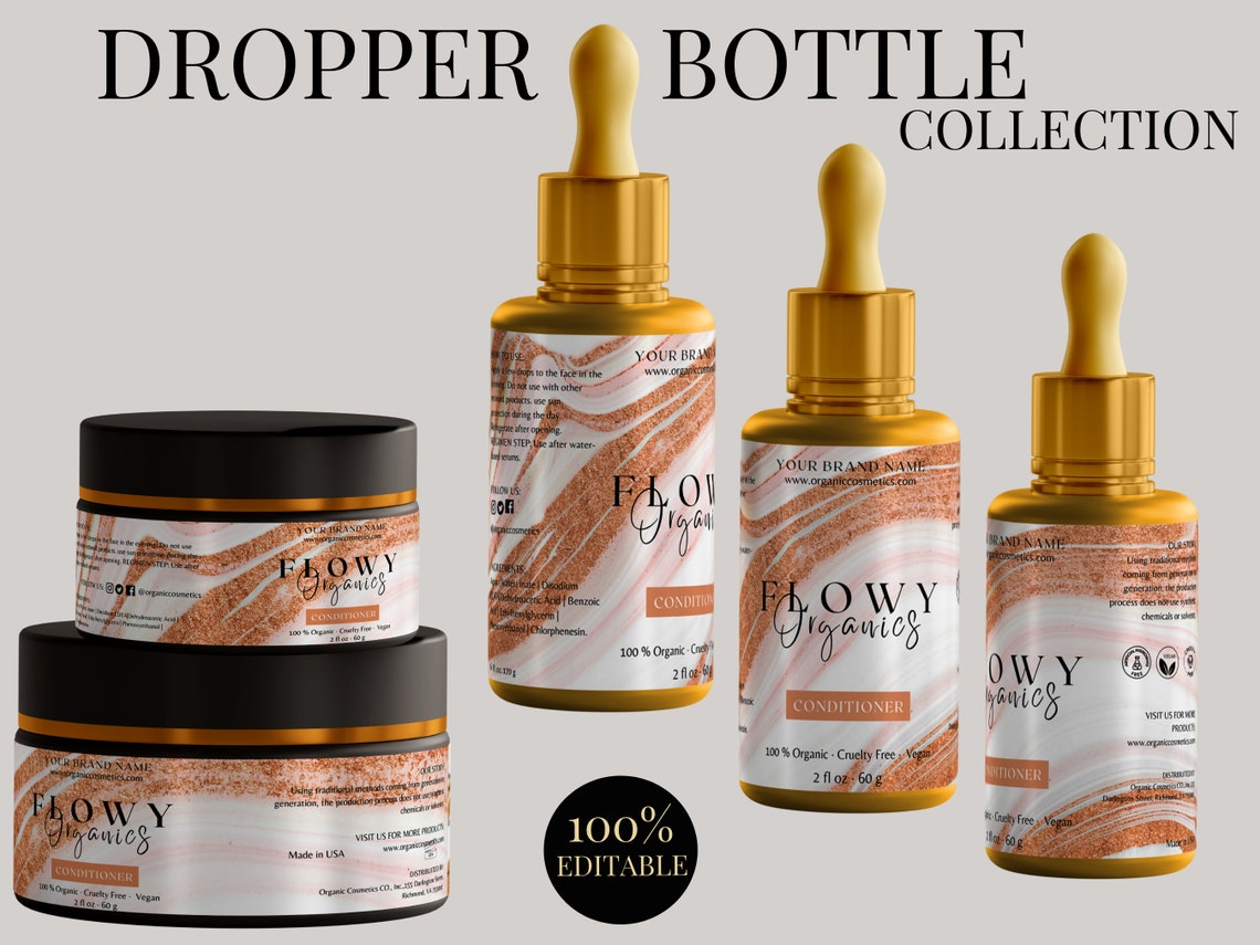 Editable Body Product Labels DIY Cosmetic Labels Glitter | Etsy