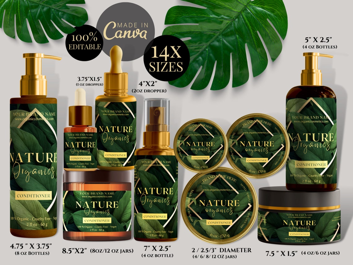 3x Label Pack Choose Your Preferred Designs Editable - Etsy