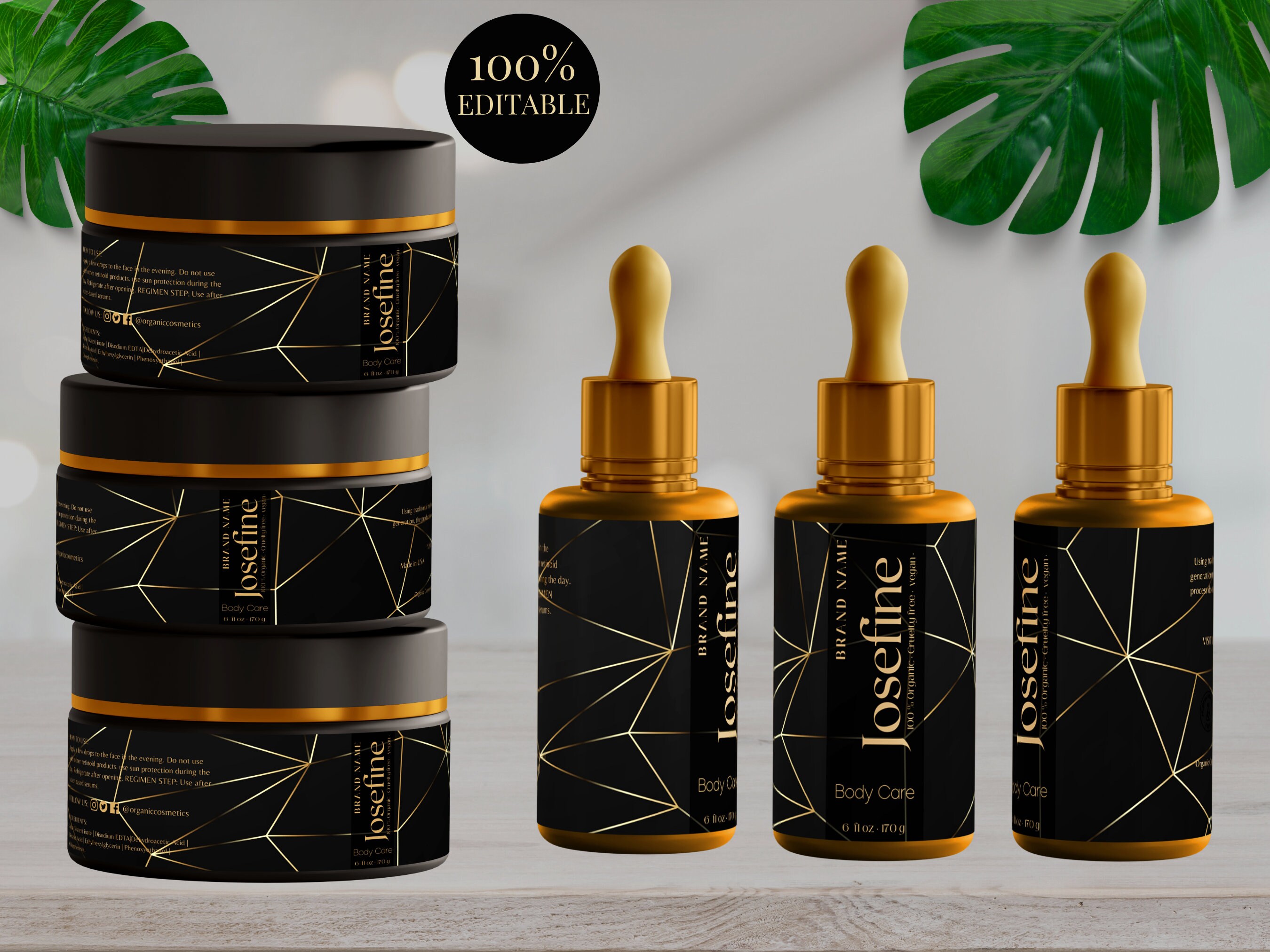 Editable Skin Care Labels CUSTOM Product Label Editable - Etsy Canada