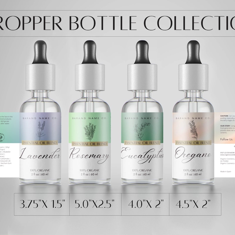 Dropper Bottle Label - Etsy