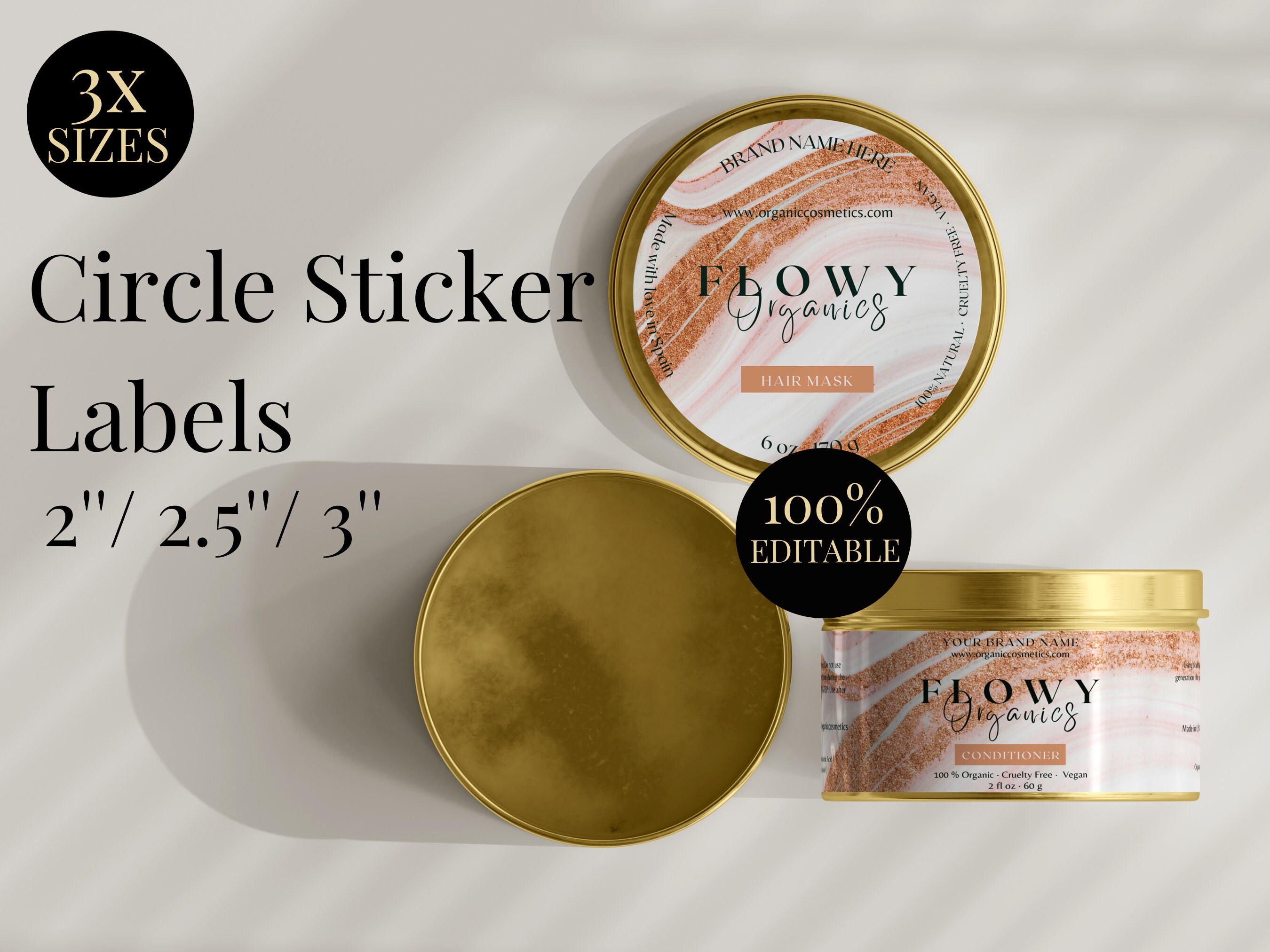 Editable Body Product Labels DIY Cosmetic Labels Glitter | Etsy