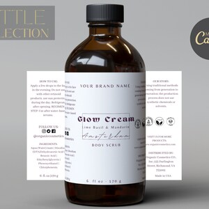 Editable COSMETIC Labels, Editable Body Product Labels, DIY Cosmetic ...