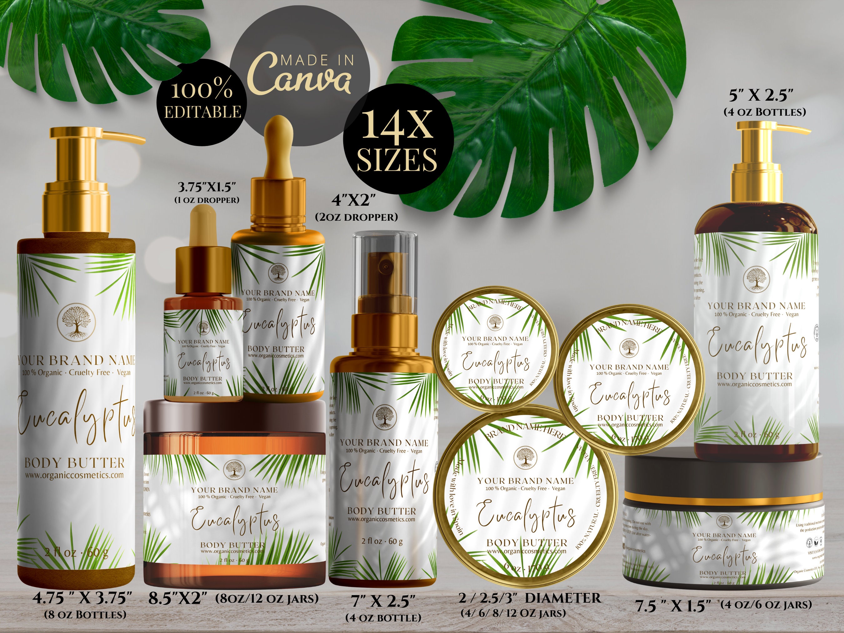 3x Label Pack Choose Your Preferred Designs Editable - Etsy