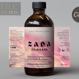 Editable Body Product Labels CANVA, DIY Cosmetic Labels, Editable ...