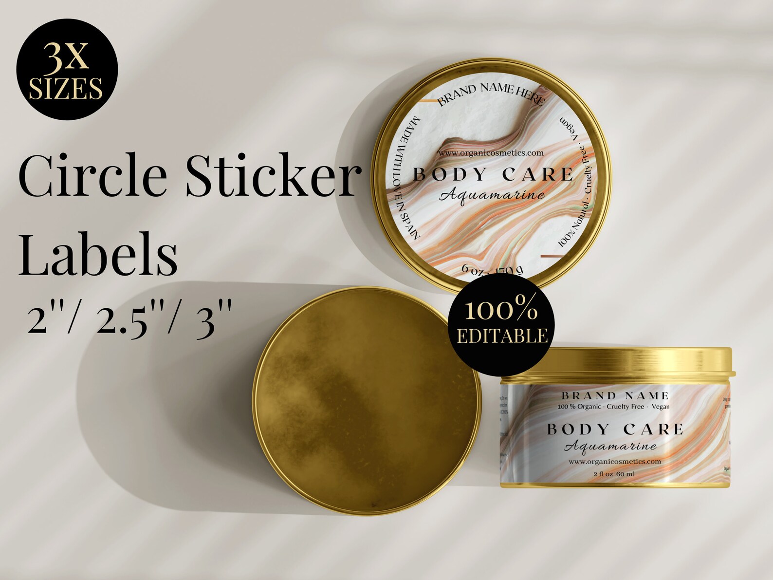 Editable Body Product Labels DIY Cosmetic Labels Editable | Etsy