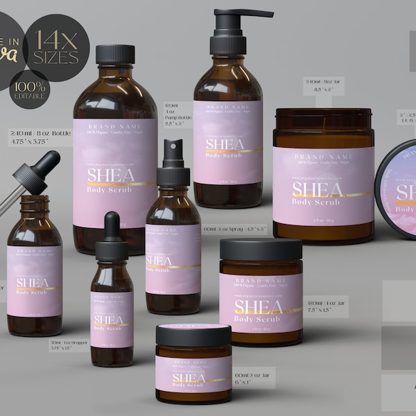 Cosmetic Labels - Etsy