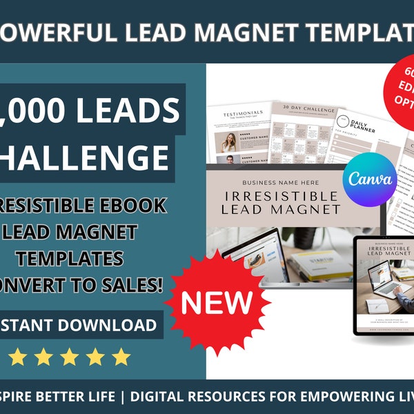 Lead Magnet Template - Etsy