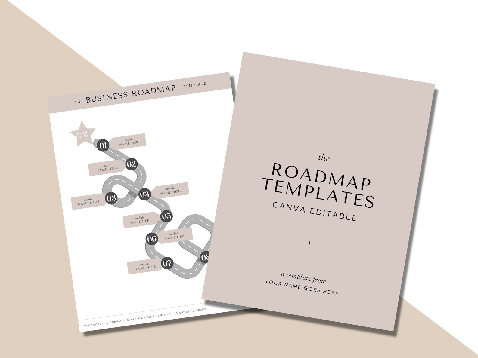 Roadmap Visual Canva Template, Create a Step-by-step Roadmap, Roadmap for Project Manager ...