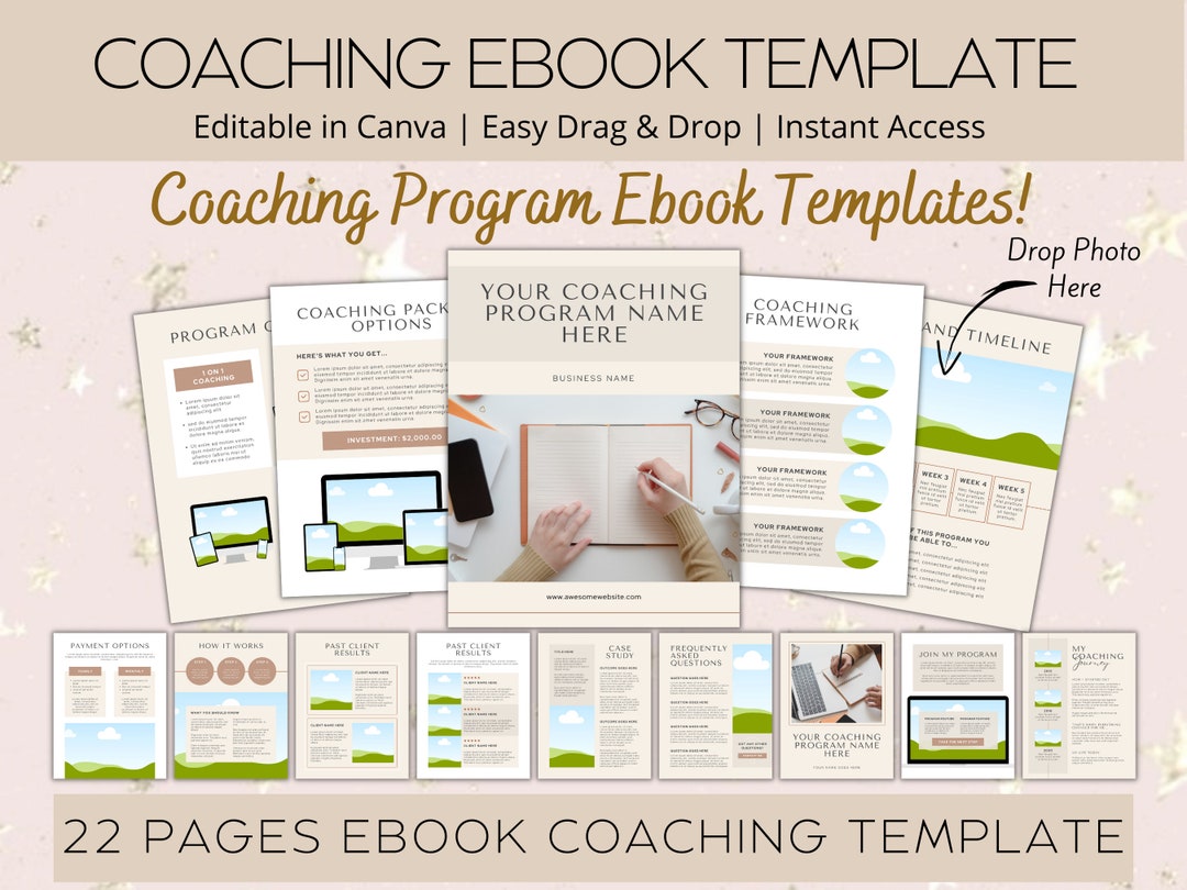 Coaching Ebook Template Editable in Canva - Etsy