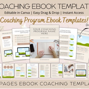 Editable Workbook Template, Canva Coaching Ebook Template, Lead Magnet ...