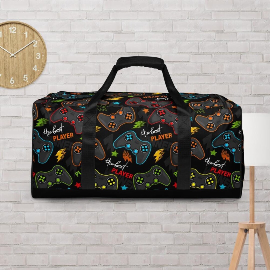 Gamer Bag/gamer Duffle Bag/oversized Gamer Yoga Bag/gamer Overnight Bag ...