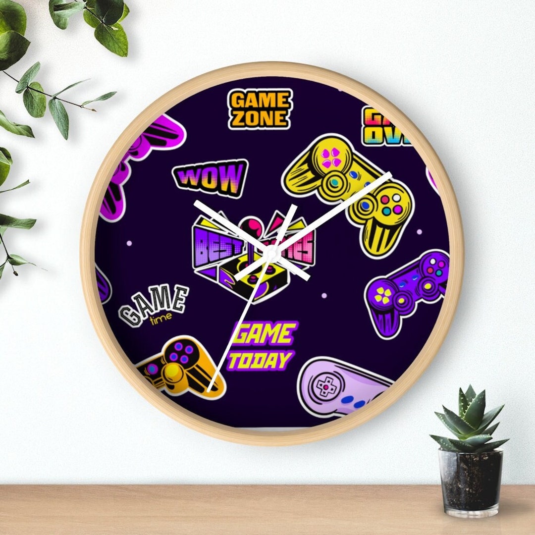 Pro Gamer Wall Clock/gamer Wall Clock/gamer Wall Decor/gamer Wall Art ...